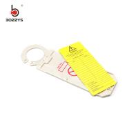 China Adhesive Safety Warning Signs , Plastic Material Electrical Lockout Tags for sale