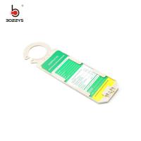China Adhesive Safety Warning Signs , Plastic Material Electrical Lockout Tags for sale