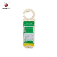 China Adhesive Safety Warning Signs , Plastic Material Electrical Lockout Tags for sale