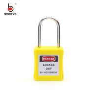 China BOSHI High Quality 38mm Steel Shackle Safety Lockout Padlock for sale