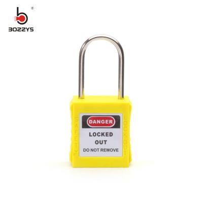 China BOSHI High Quality 38mm Steel Shackle Safety Lockout Padlock for sale
