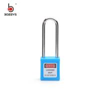 China BOSHI Cheap Price 76mm Steel Shackle Long Shackle Safety Padlocks for sale