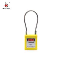 China BOSHI High Quality Stainless Steel Cable Wire Safety Padlocks for sale