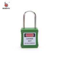 China BOSHI Custom Logo Multi-Color Optional 38Mm Steel Shackle Safety Padlock for sale