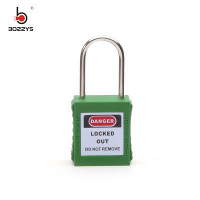 China BOSHI Custom Logo Multi-Color Optional 38Mm Steel Shackle Safety Padlock for sale