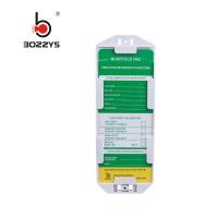 China BOSHI High Quality ABS Engineering Plastic Safety Scaffolding Tags for sale