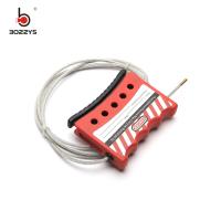 China BOSHI Industrial Material Nylon Pa Steel Safety Cable Lockout for sale