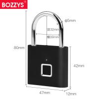 China 10 fingerprints Rainproof Smart fingerprint padlock for sale