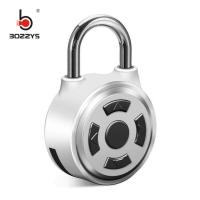 China OEM Acceptable Led Light Display Keyless Smart Bluetooth Pad Lock for sale