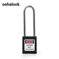 China long nylon shackle safety padlock with keyed alike for sale