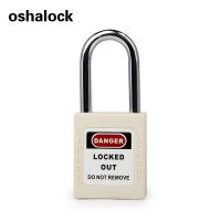 China White plastic Steel beam lockout Safety padlock brand for sale
