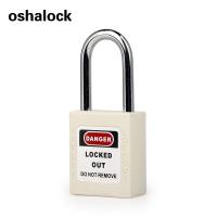 China White plastic Steel beam lockout Safety padlock brand for sale