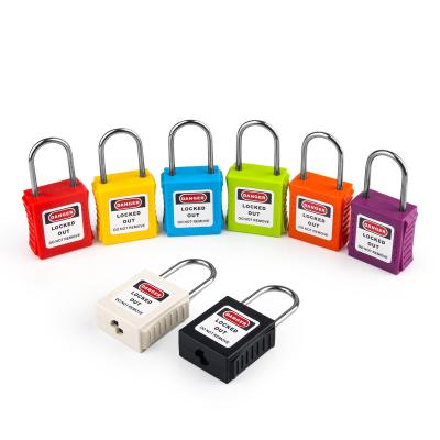 China Chinese manufacturer stainless steel Zenex composite shackle safety tagout loc-kout padlock with master key for sale