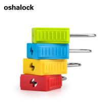China 4MM stainless steel shackle safety tagout lockout padlock with master key Customizable labels and laser coding for sale