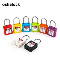 China 4MM stainless steel shackle safety tagout lockout padlock with master key Customizable labels and laser coding for sale