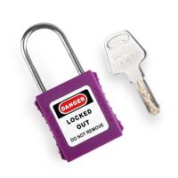 China 4mm Stainless steel beam Zenex Safety Lockout Tagout padlock with master key Customizable labels and laser coding for sale