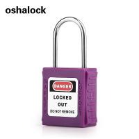 China 4mm Stainless steel beam Zenex Safety Lockout Tagout padlock with master key Customizable labels and laser coding for sale