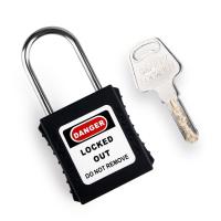 China 4MM stainless steel shackle industry safety lockout padlock with master key for sale