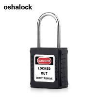 China 4MM stainless steel shackle industry safety lockout padlock with master key for sale