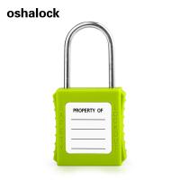 China China manufacturer 4MM stainless steel shackle Nylon safety lockout padlock with master key for sale