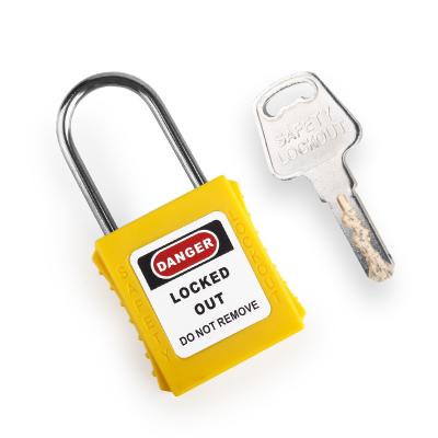 China Chinese manufacturer stainless steel shackle safety tagout loc-kout padlock with master key for sale