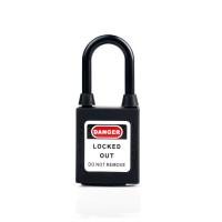 China oem lockout manufacturers 38MM nylon beam Anti-magnetic explosion-proof dust-proof Insulated safety padlock for sale