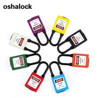 China oem lockout manufacturers 38MM nylon beam Anti-magnetic explosion-proof dust-proof Insulated safety padlock for sale