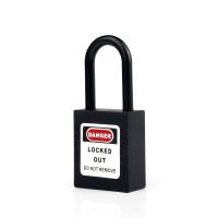 China oshalock lockout manufacturer 38mm Nylon Shackle ABS Industrial padlock With Master Key for sale