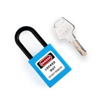 China keyed alike lockout 38mm nylon safety padlock for sale