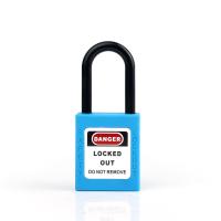 China keyed alike lockout 38mm nylon safety padlock for sale