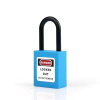China keyed alike lockout 38mm nylon safety padlock for sale