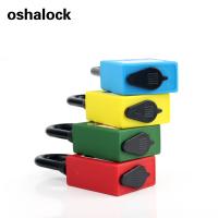 China plastic shackle dust-proof nylon body safety padlock for sale