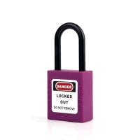 China 38mm ABS Industry Nylon keyed alike lockout Non-Conductive Safety Padlock with Master Key for sale