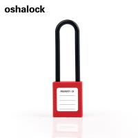 China 76 nylon long beam Anti-magnetic explosion-proof Industrial electrical lock out Insulated safety padlock for sale