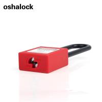 China 76 nylon long beam Anti-magnetic explosion-proof Industrial electrical lock out Insulated safety padlock for sale
