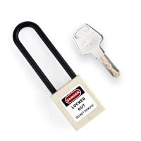 China 76MM nylon keyed alike industrial safety padlock for sale