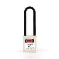 China 76MM nylon keyed alike industrial safety padlock for sale
