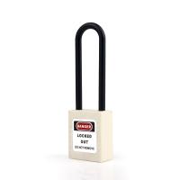 China 76MM nylon keyed alike industrial safety padlock for sale