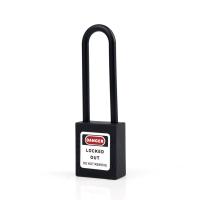 China oshalock Industrial Equipment 76mm Plastic Shackle keyed alike Safety Lockout Padlock for sale
