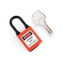 China OSHALOCK 38 mm plastic shackle lock out Electrically Non-Conductive Safety Padlock with for sale