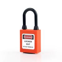 China OSHALOCK 38 mm plastic shackle lock out Electrically Non-Conductive Safety Padlock with for sale