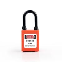 China OSHALOCK 38 mm plastic shackle lock out Electrically Non-Conductive Safety Padlock with for sale