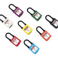 China OSHALOCK 38 mm plastic shackle lock out Electrically Non-Conductive Safety Padlock with for sale