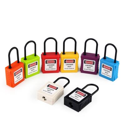 China Chinese manufacturer non-conductive and non-sparking safety tagout lockout padlock Customizable labels and laser coding for sale