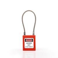 China Stainless steel cable safety padlocks keyed alike for sale
