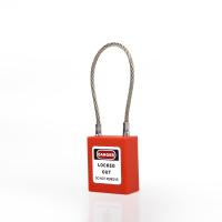 China Stainless steel cable safety padlocks keyed alike for sale