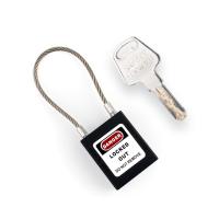 China OEM lockout Stainless Steel Cable Safety Padlock for sale