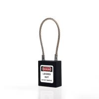 China OEM lockout Stainless Steel Cable Safety Padlock for sale