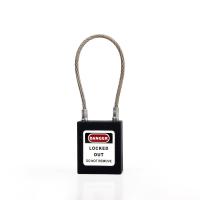 China OEM lockout Stainless Steel Cable Safety Padlock for sale