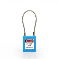 China Customized stainless steel Safety lockoutCable  padlock with master keys for sale